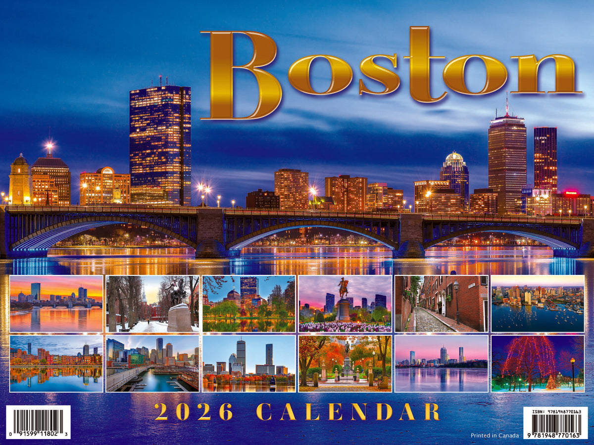 2026 Boston Calendar – Klein Souvenirs